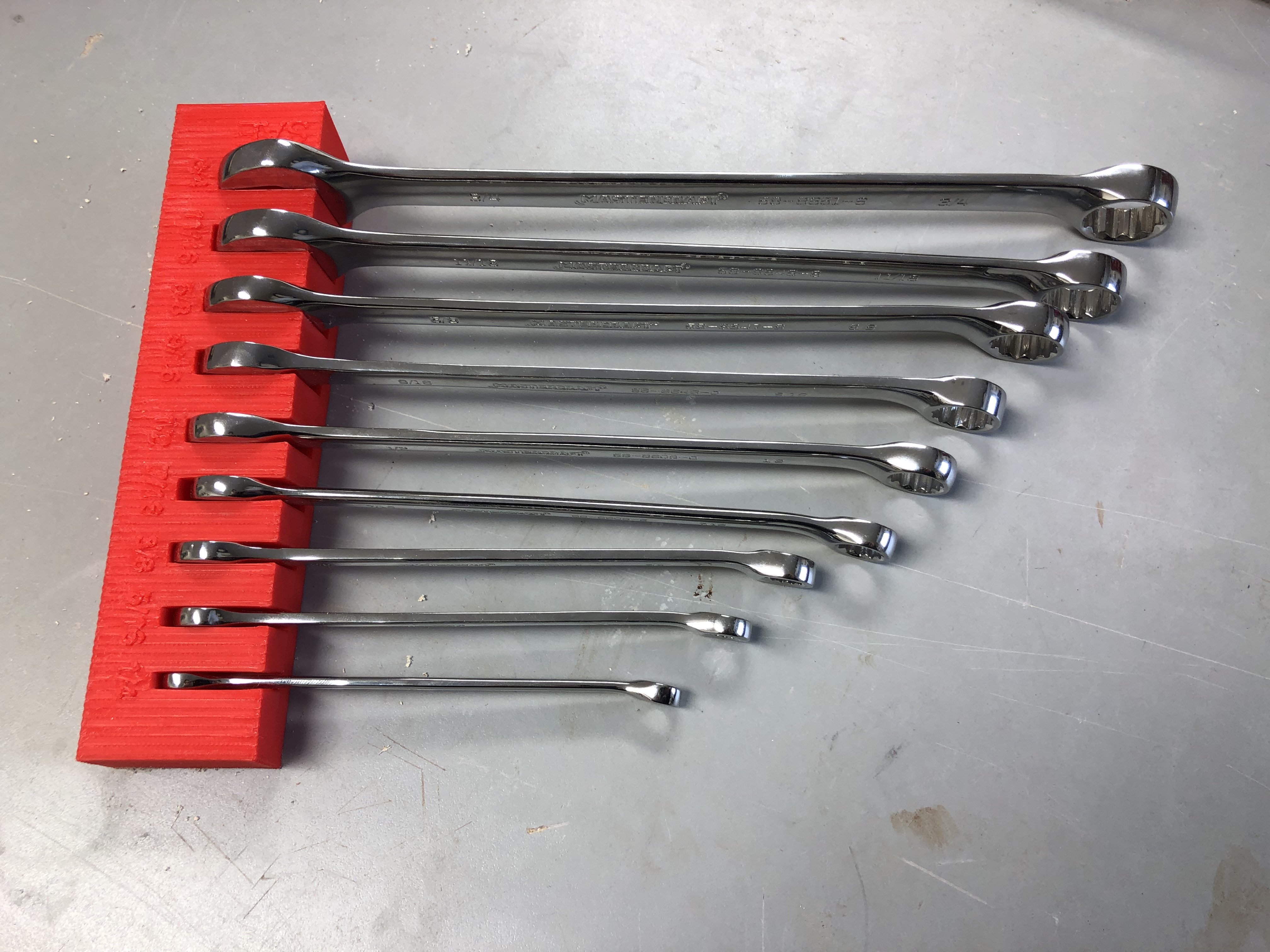 SAE Wrench Holder by Dylan Peters | Download free STL model ...