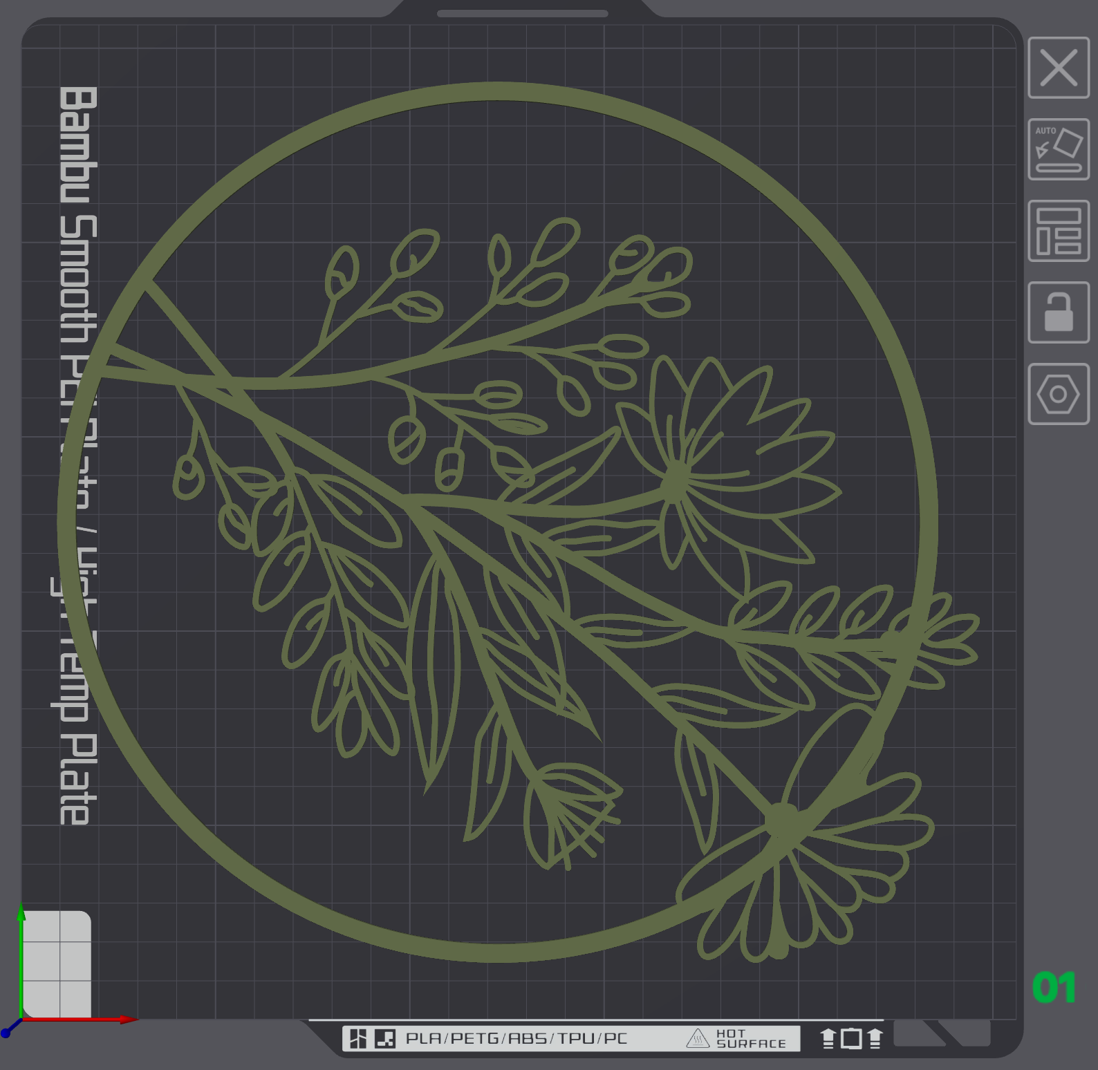 Thin spring flowers for the window by habitaritus | Download free STL ...