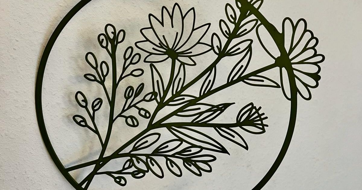 Thin spring flowers for the window by habitaritus | Download free STL ...