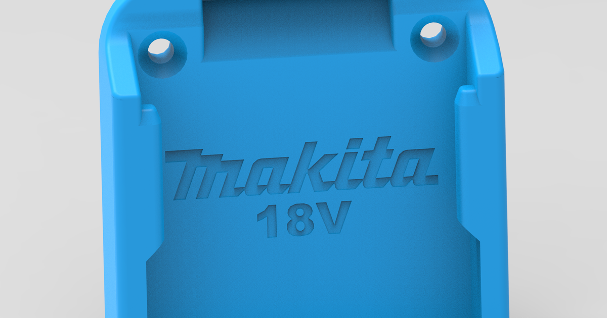 Makita 18V Batteryholder Long by SolidKnow | Download free STL model ...