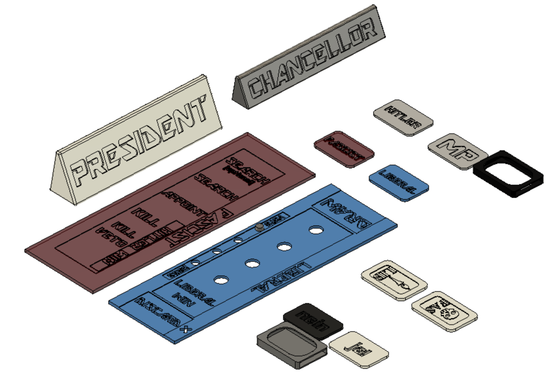 Secret Hitler Board Game by vivacello | Download free STL model ...