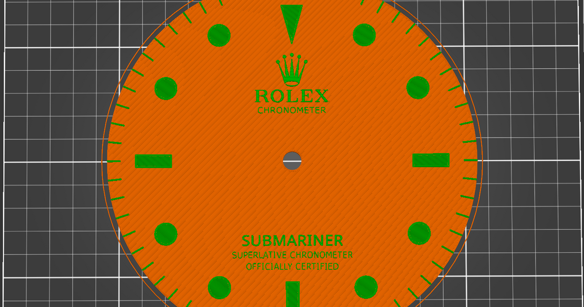 rolex submariner clock by daniel elbaz | Download free STL model ...