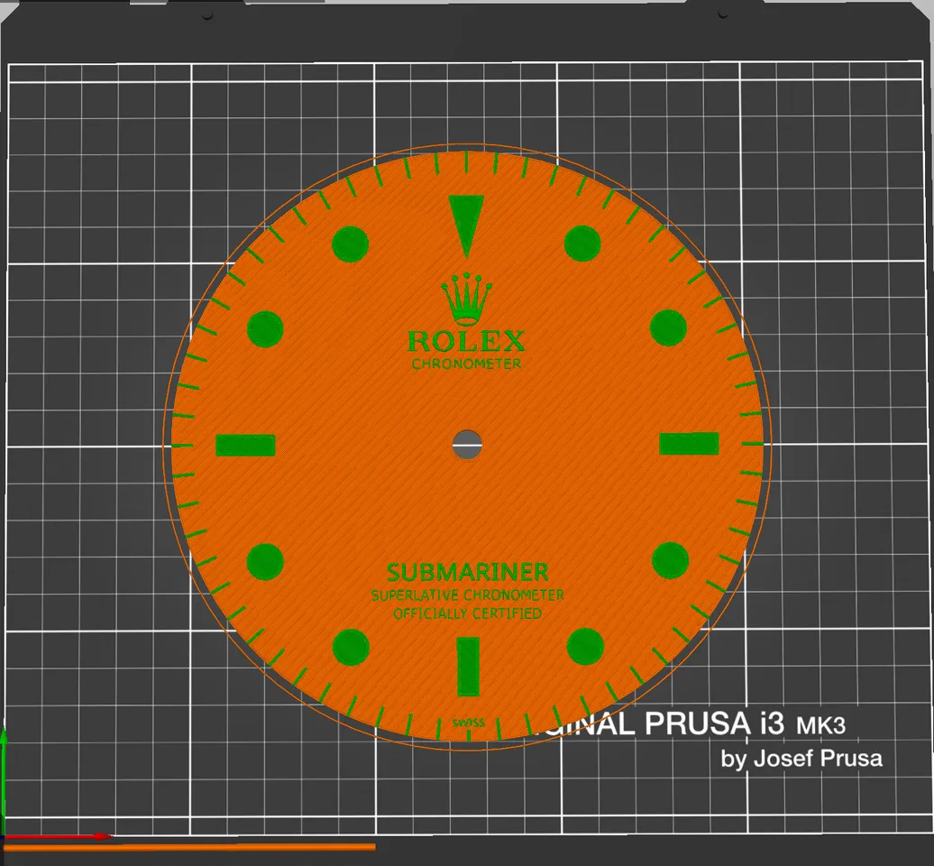 rolex submariner clock dial by daniel elbaz | Download free STL model ...