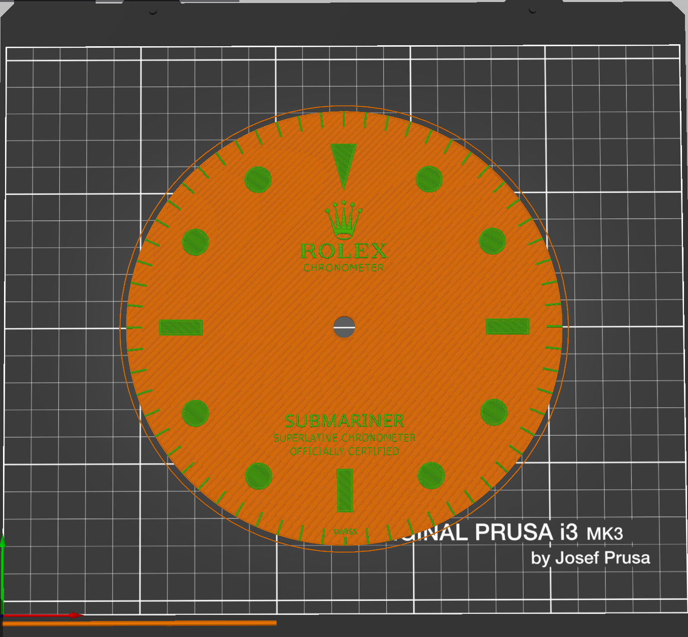 rolex submariner clock dial by daniel elbaz | Download free STL model ...