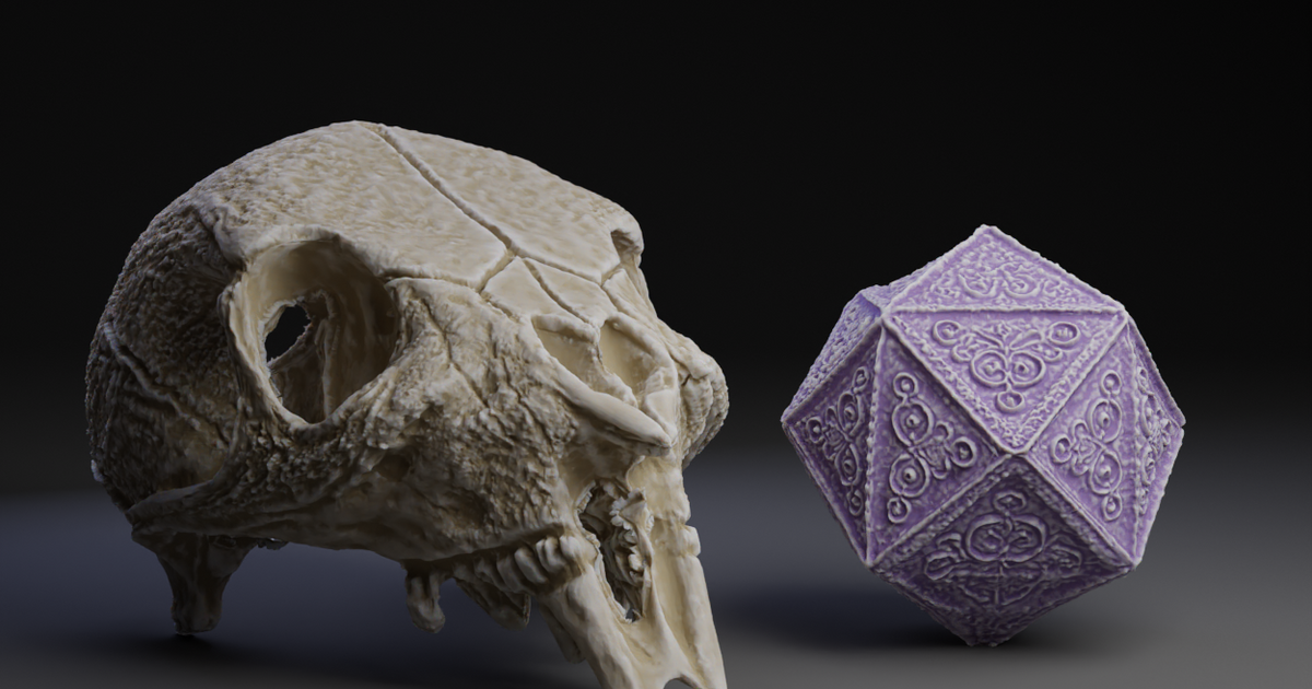 Elk Skull + Bonus Ornate Icosahedron by Peter Farell | Download free ...