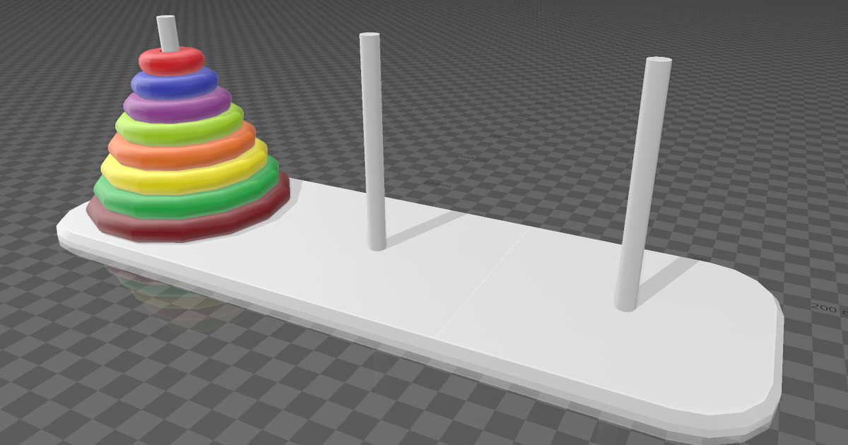 hanoi tower by DiegoGZ | Download free STL model | Printables.com