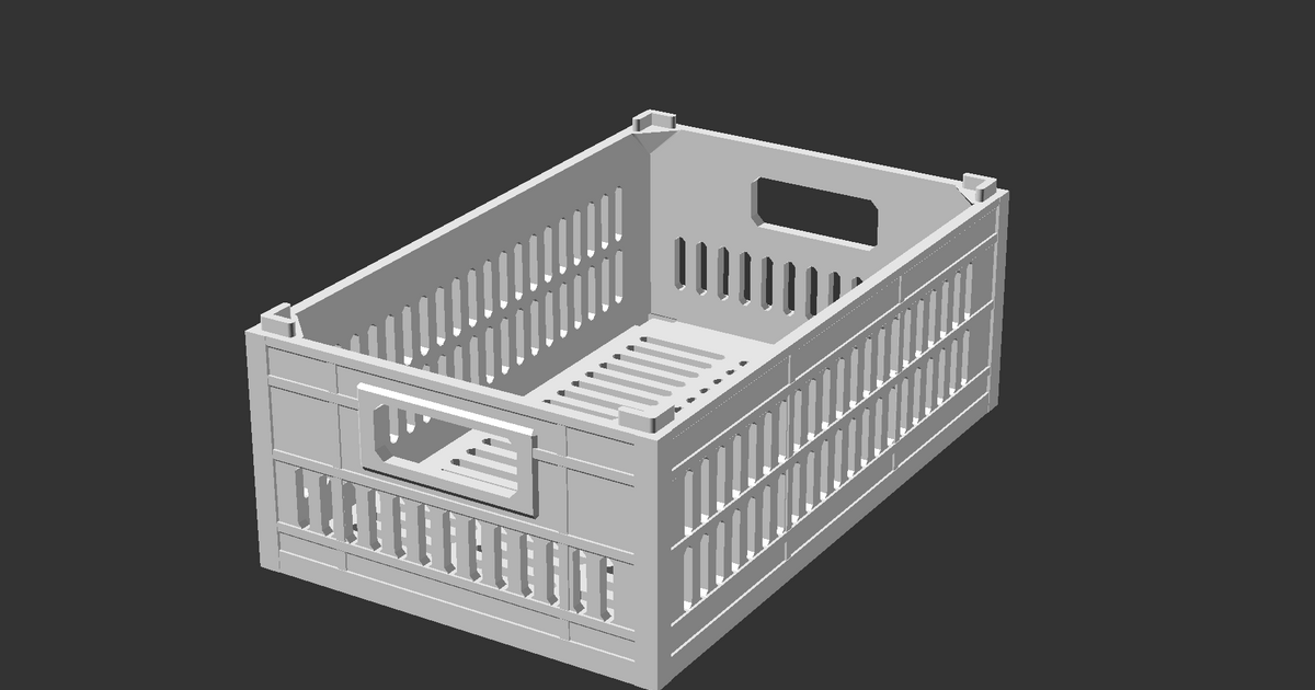 Stackable Crate Remixed By Davidstepanekmakerworld Download Free 3d Models