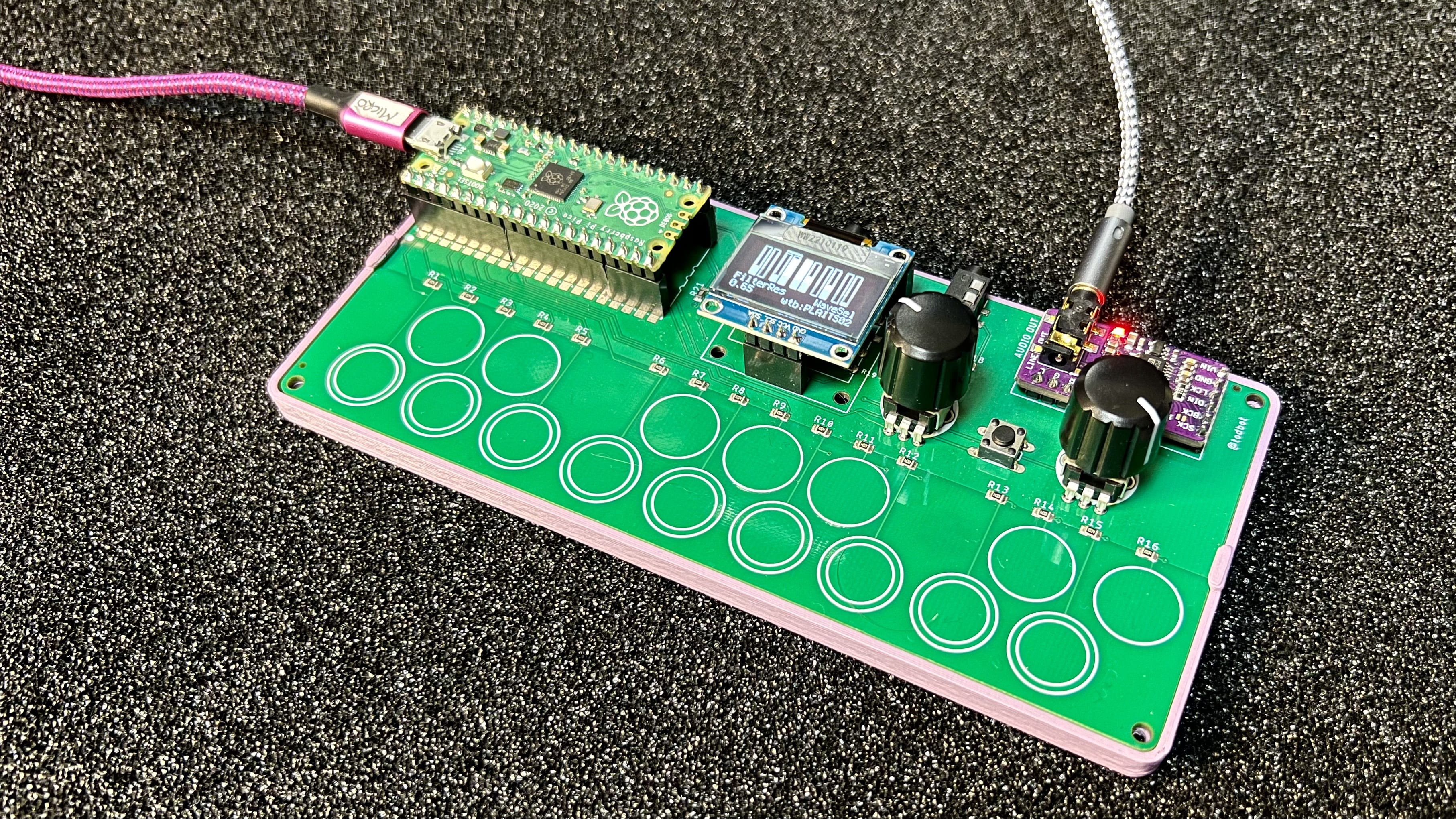 Case For Picotestsynth Circuitpython Synthesizer By Todbot Download Free Stl Model