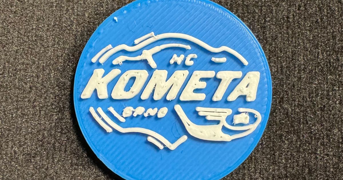 Hc Kometa Brno logo and keychain by MM | Download free STL model ...