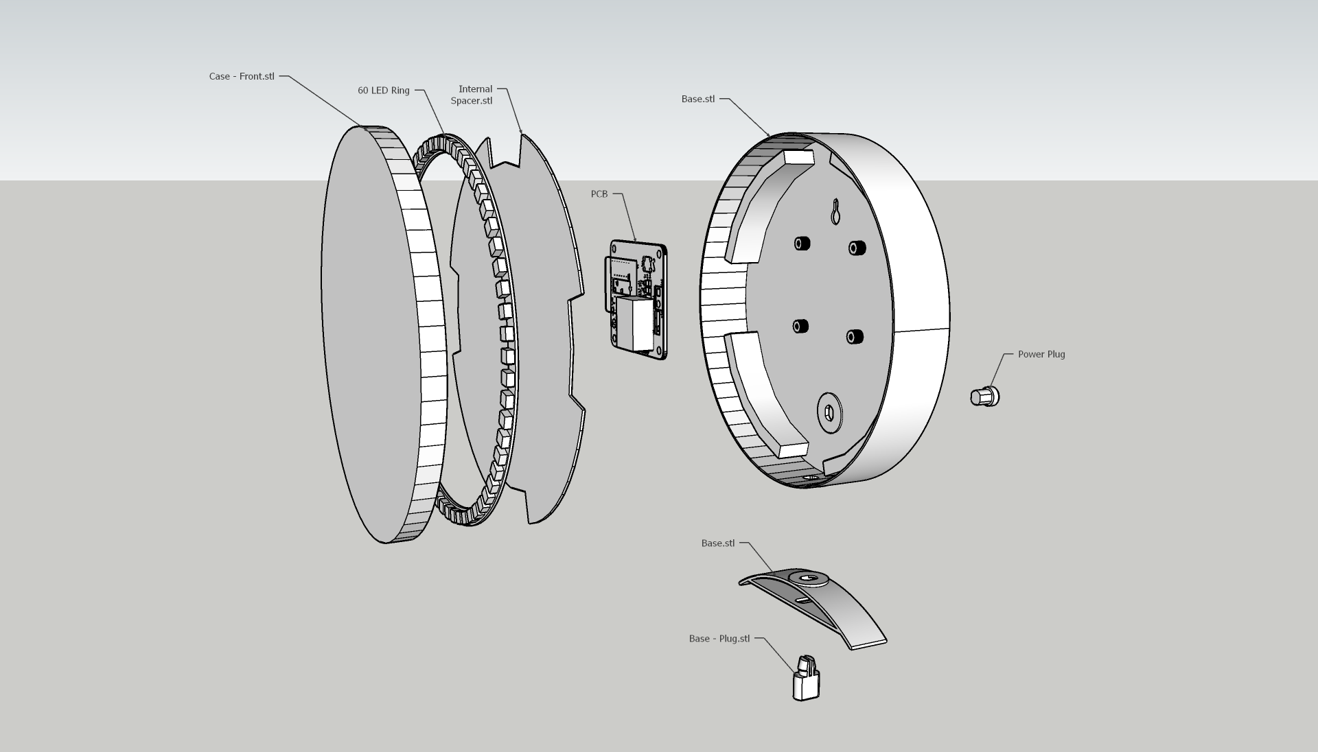 Digilogue LED Clock - WLED Clock by smartroad | Download free STL model ...