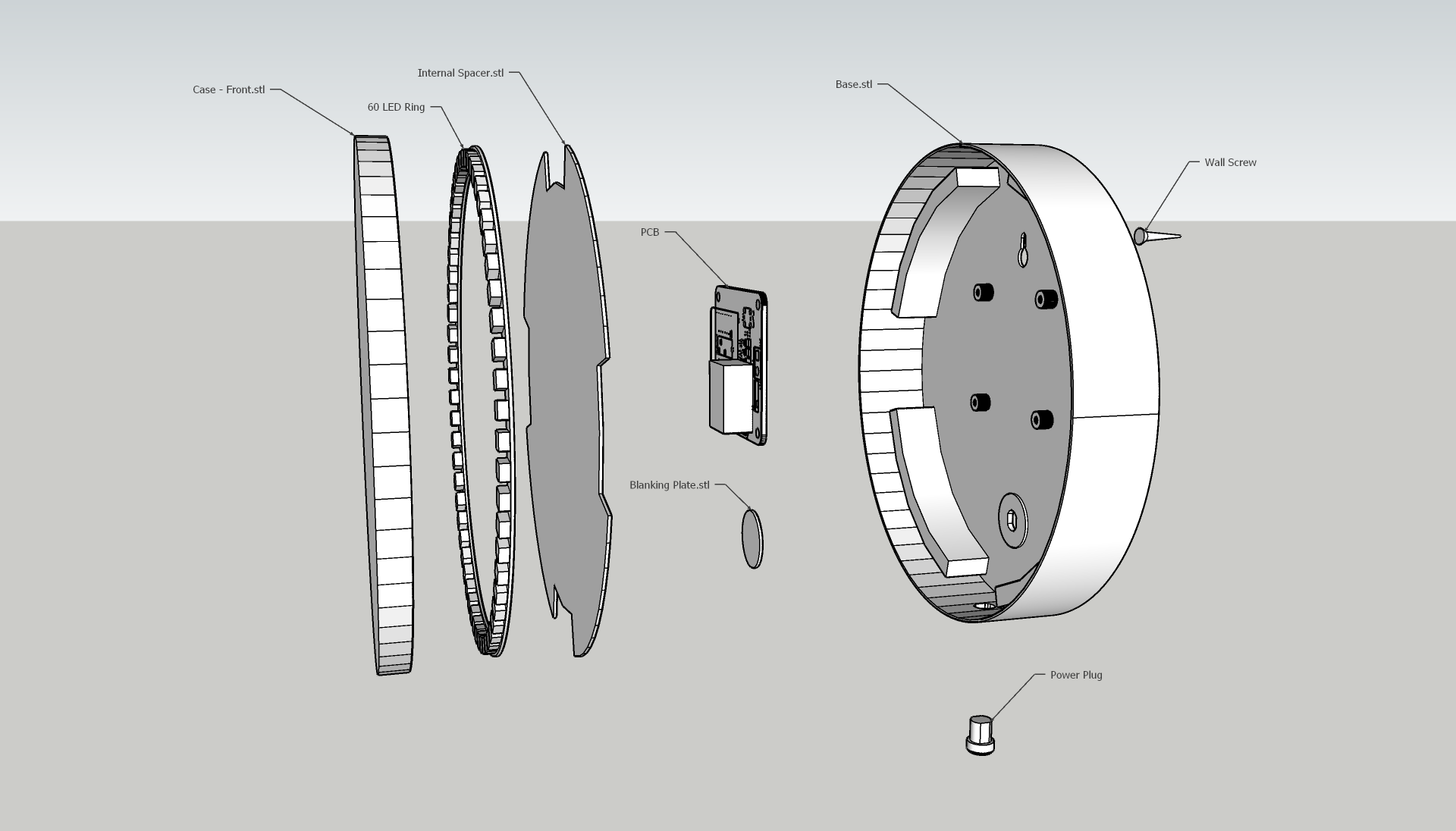 Digilogue LED Clock - WLED Clock by smartroad | Download free STL model ...