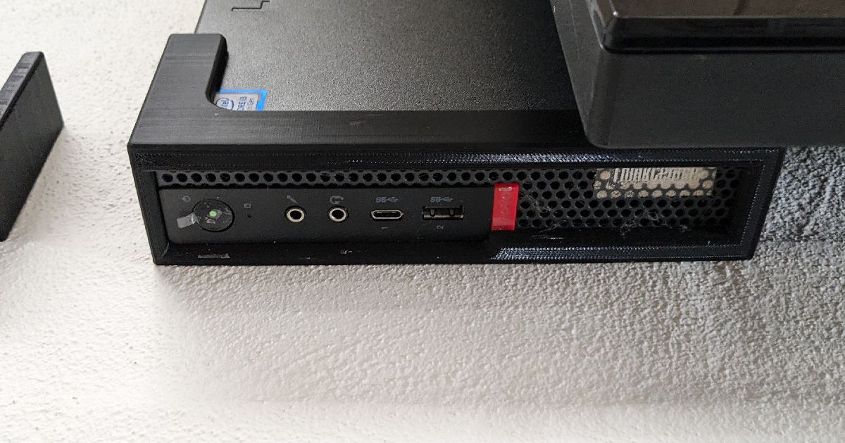 Lenovo Thinkcentre mini wall mount by Steenholdt | Download free STL ...
