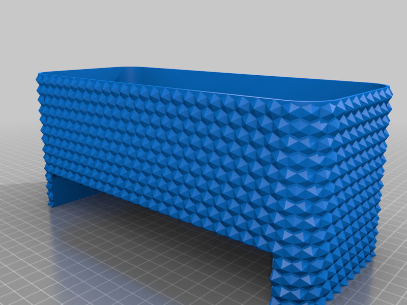 Large Rectangular Flower Pot by handya | Download free STL model ...