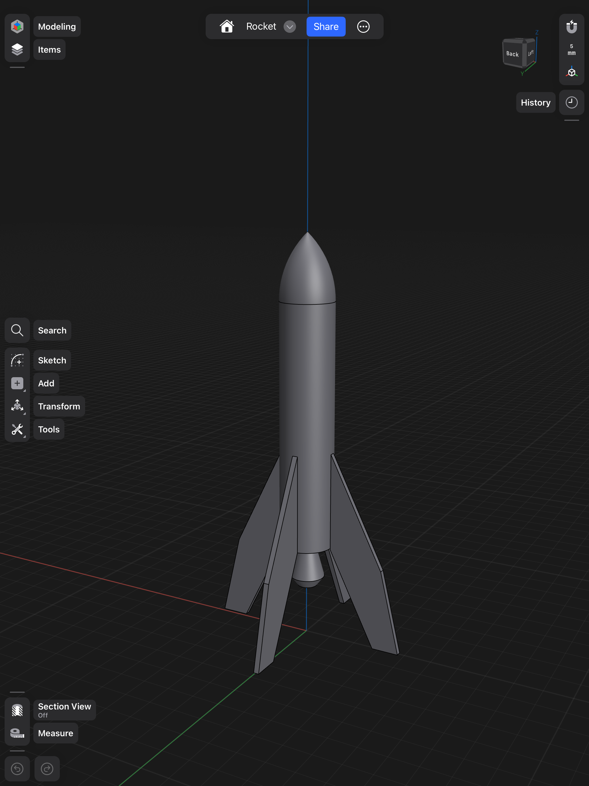 Simple Rocket by Tanobean | Download free STL model | Printables.com