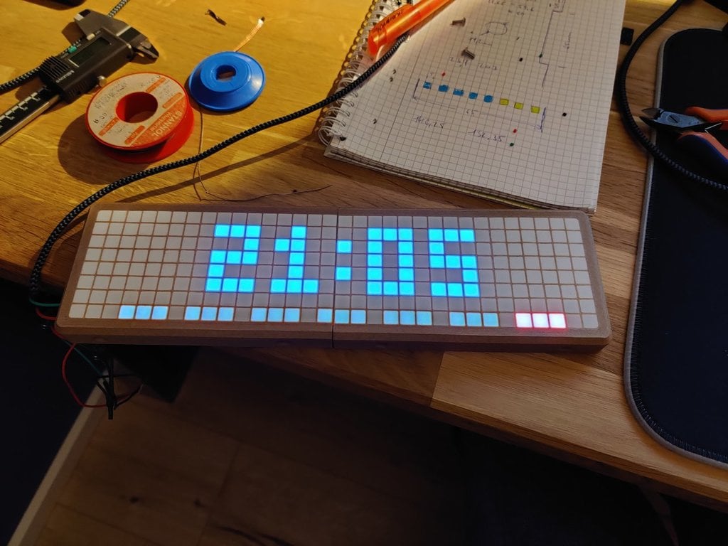 AWTRIX 2 - 4x WS2812 8x8 LED Panel Fully Printable by gomaed | Download ...