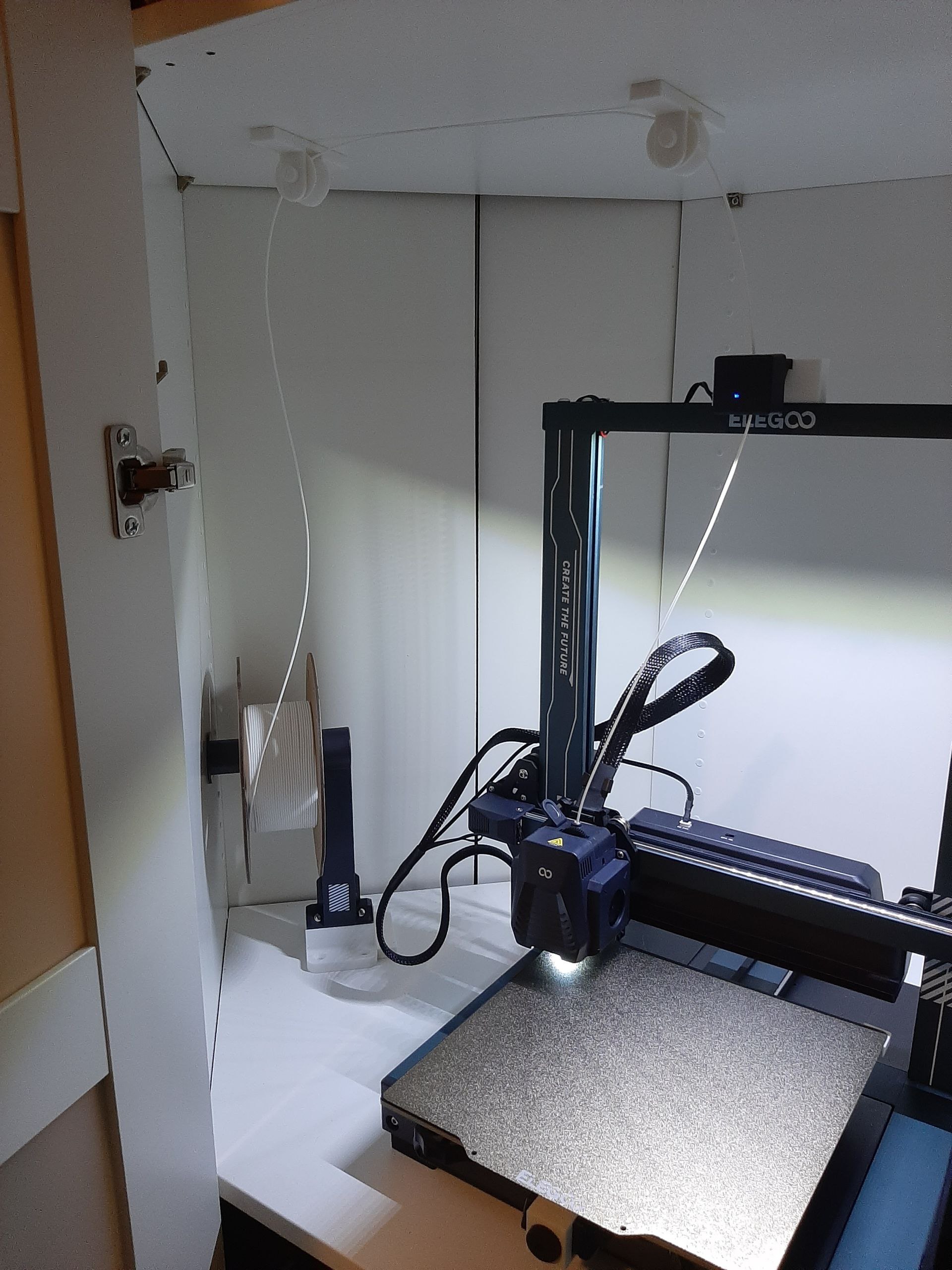 Fully 3D printed pulley for filament - double sided tape 3M version by ...
