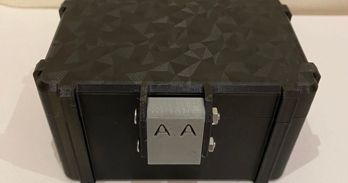 AA battery box by kinos1 | Download free STL model | Printables.com