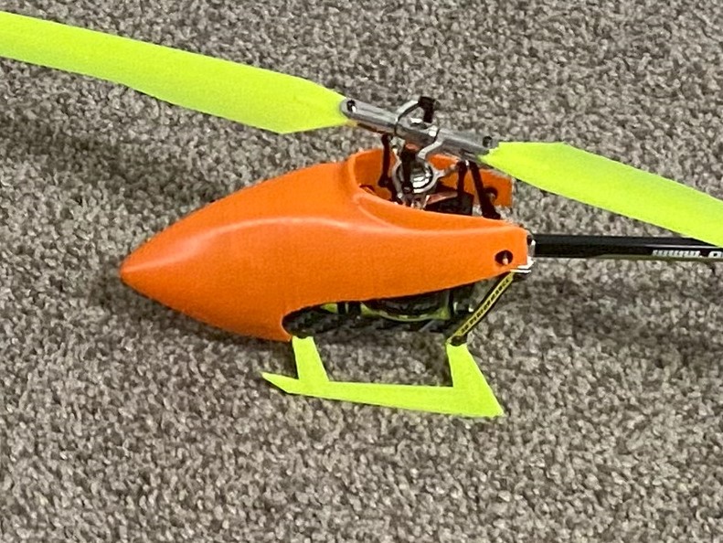 Canopy for OMP M1 RC helicopter by agibson2 | Download free STL model ...