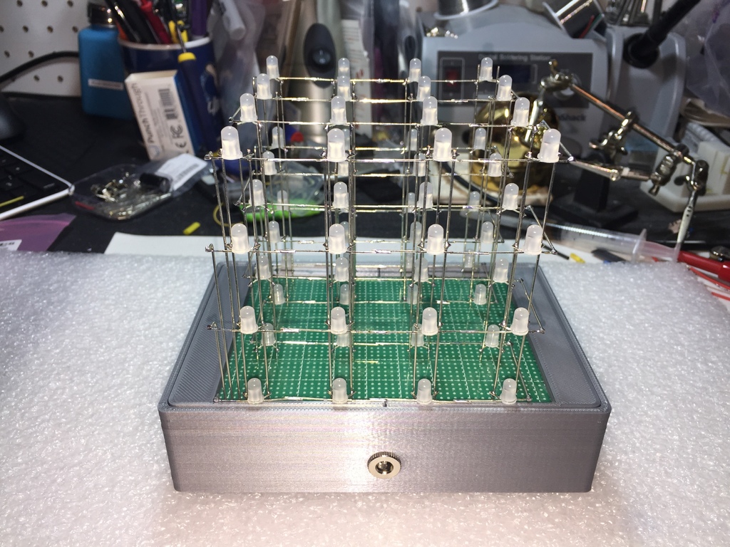 4x4x4 PL9823 LED Cube Base von Army Chief | Kostenloses STL-Modell ...