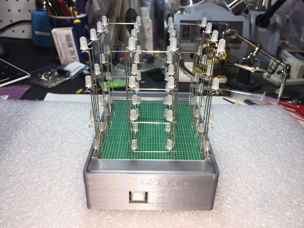 4x4x4 PL9823 LED Cube Base von Army Chief | Kostenloses STL-Modell ...
