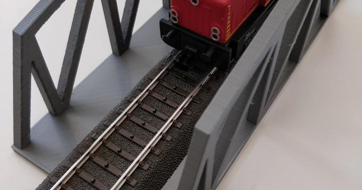 HO Scale Bridge without clips by Francis | Download free STL model ...