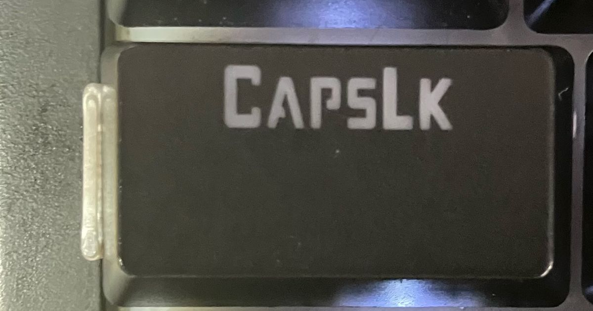 Caps Locker by flyengineer | Download free STL model | Printables.com