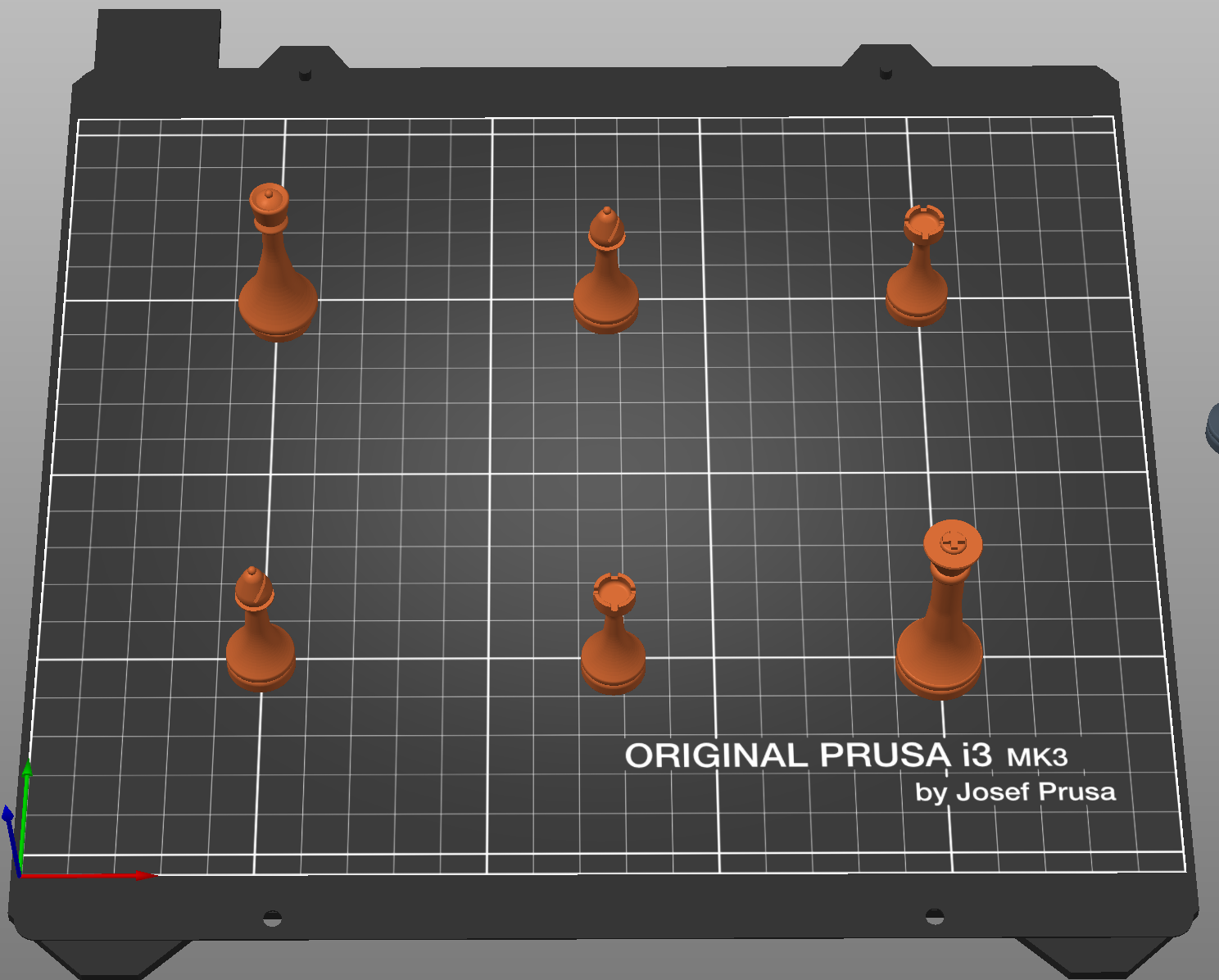 Prusa Mk3 Mini Chess Set with Chessboard / Checkerboard by Lowkey ...