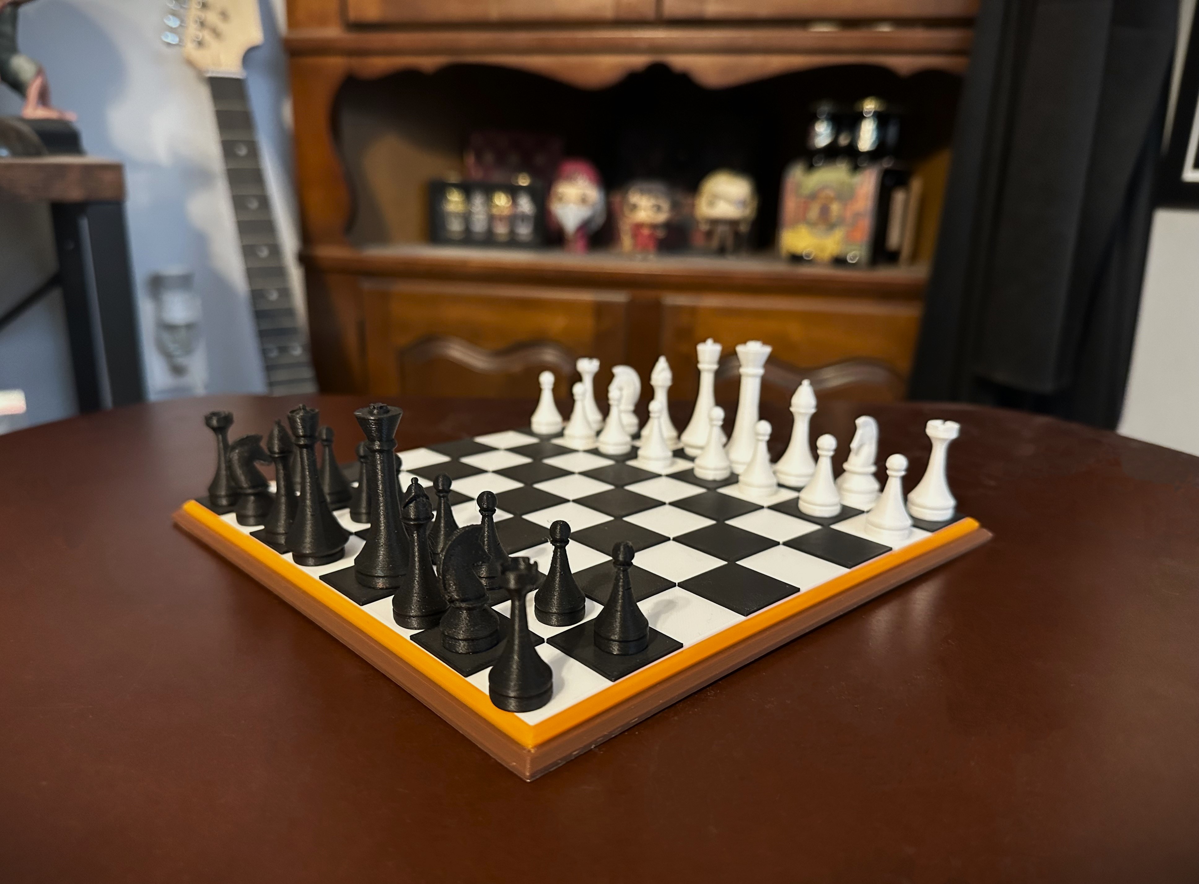Prusa Mk3 Mini Chess Set with Chessboard / Checkerboard by Lowkey ...
