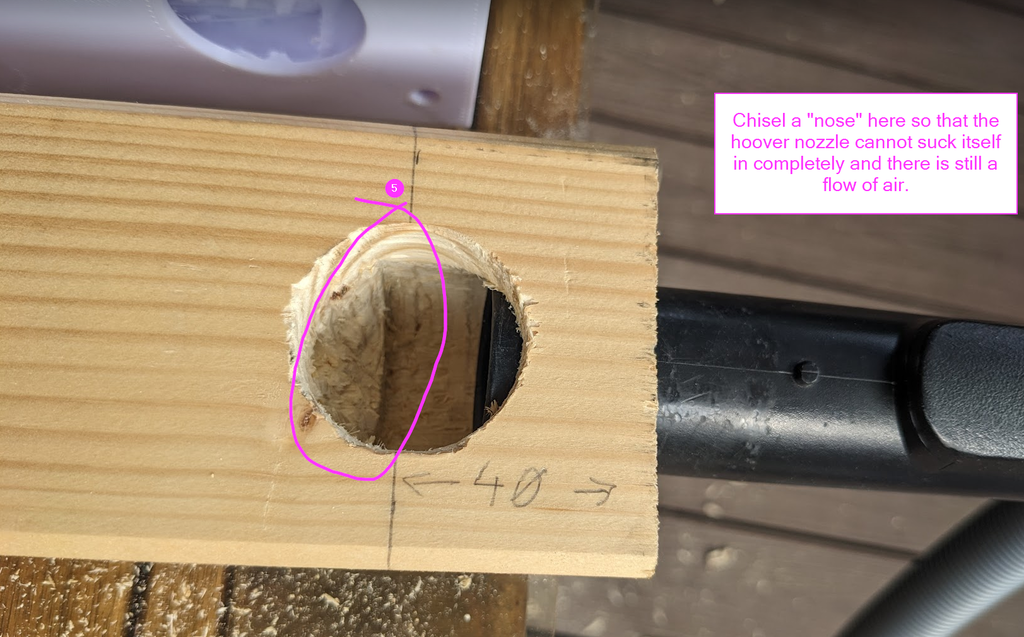 Arrow cutter with suction // Pfeilschneidegerät mit Absaugung by ...