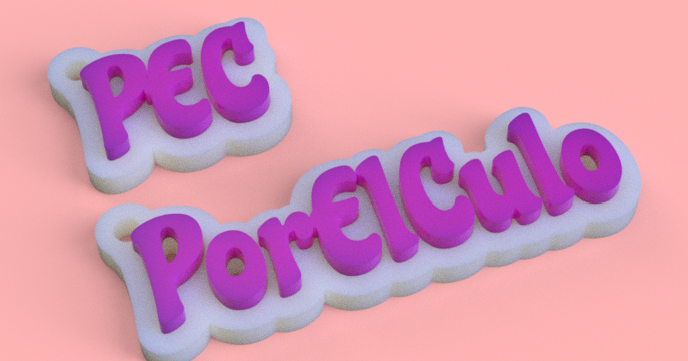 PEC keychain by LosMoscas | Download free STL model | Printables.com