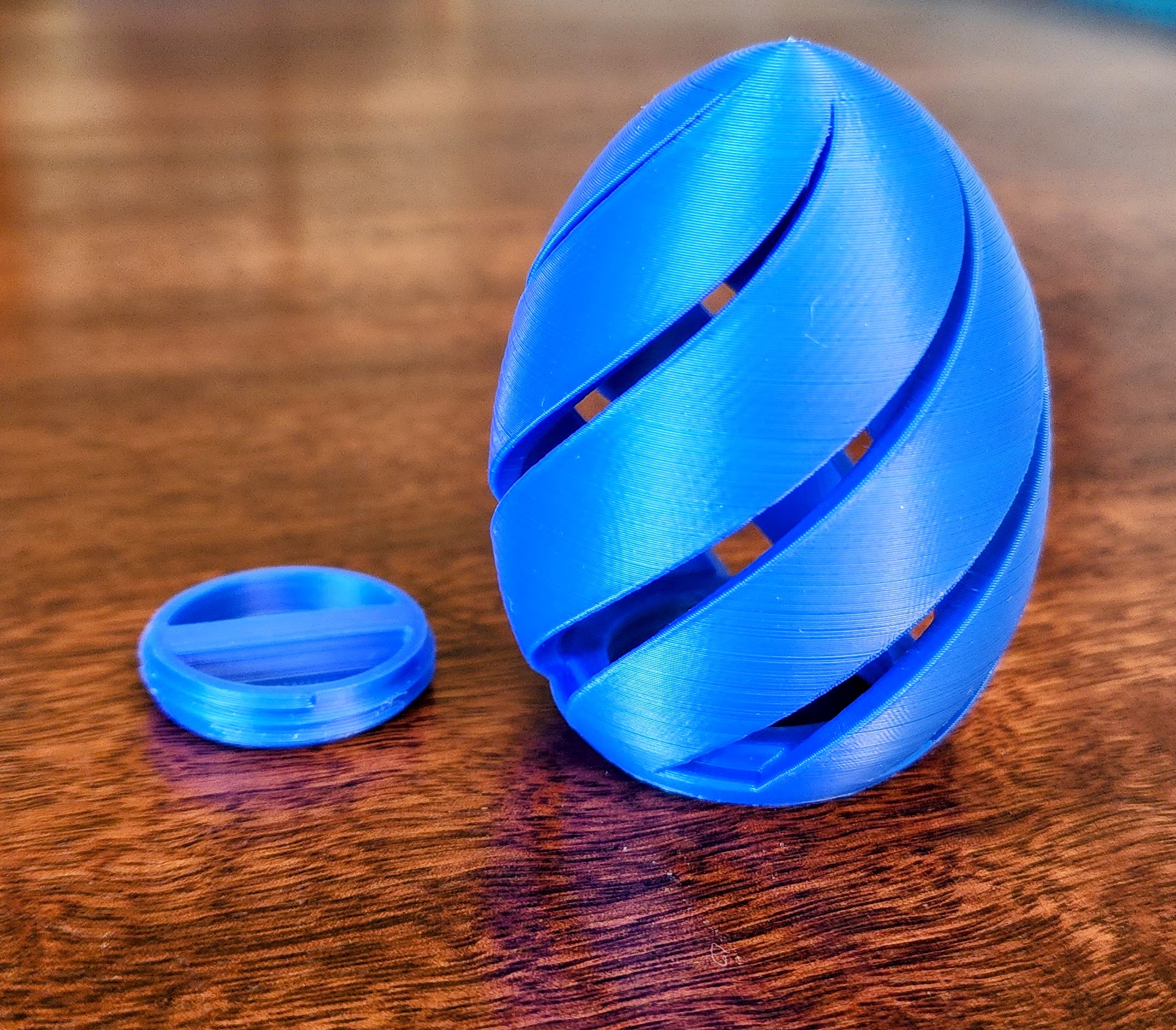 Easter Egg - Swoop - Screw Bottom for Fun Sized Candy/Bars by PRNTR3D ...