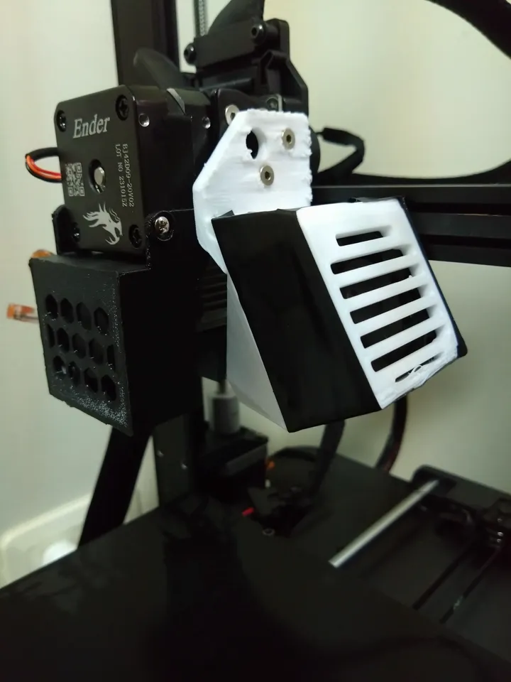 Ender 3 V3 SE Part Cooling Fan Shroud(4020 conversion)(now it actually ...
