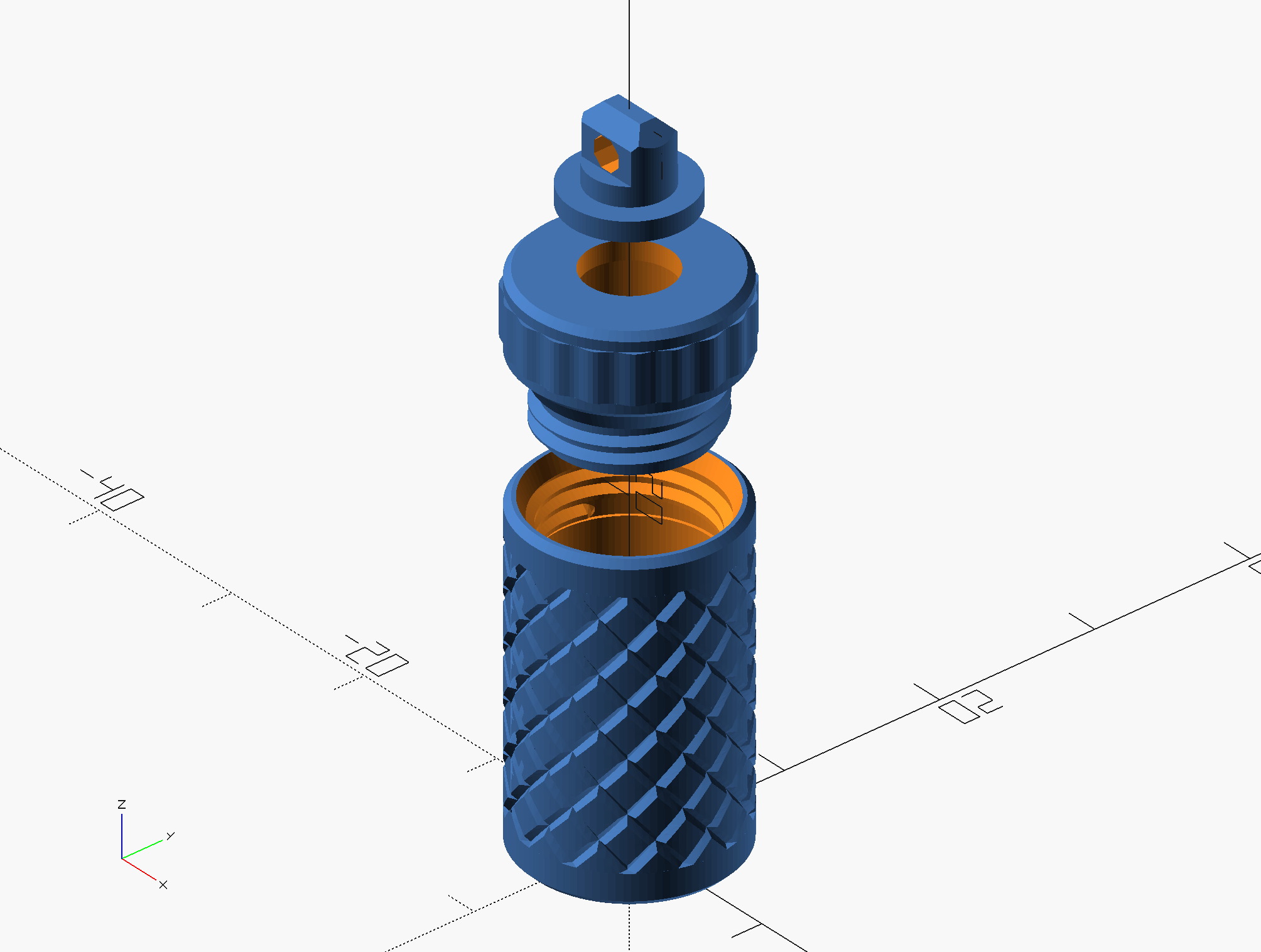 Keyring Container by alidaf | Download free STL model | Printables.com