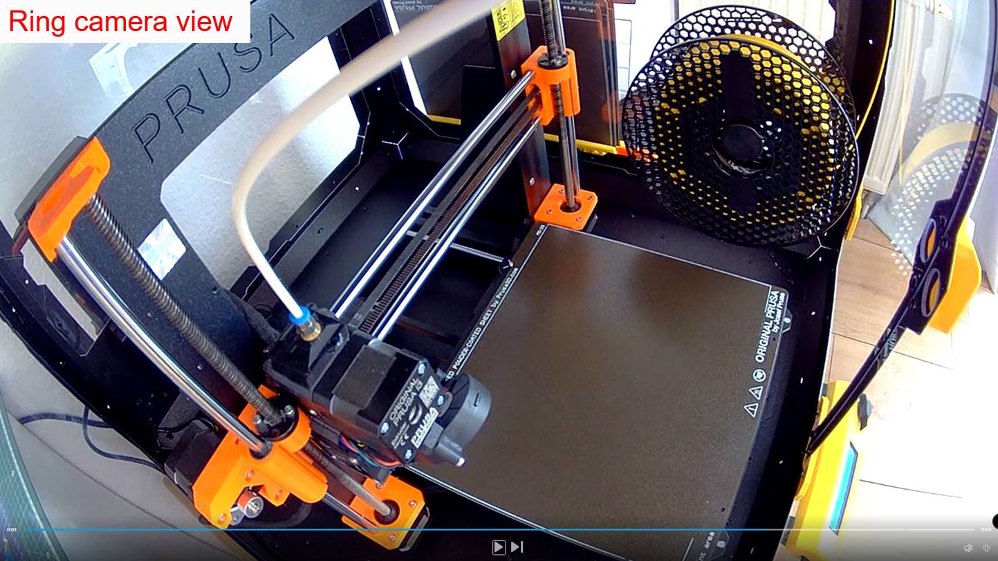 Universal Ring camera mount for Prusa enclosure - using original Ring ...