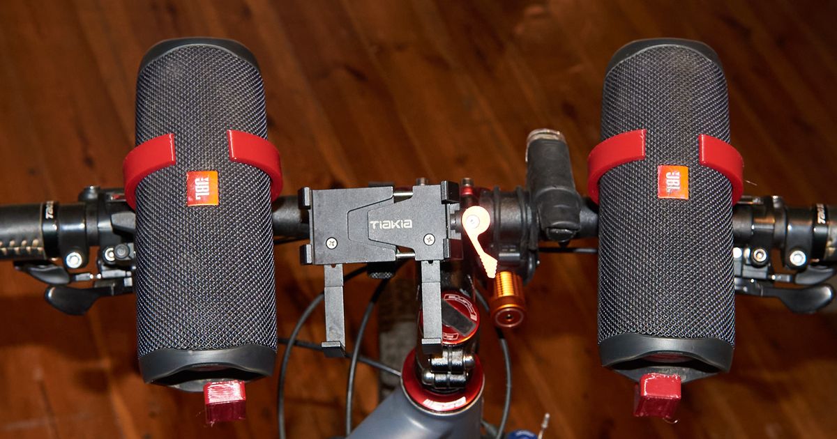 JBL Flip Bike Mount (Stereo compatible) por Audictive | Descargar modelo STL gratuito ...