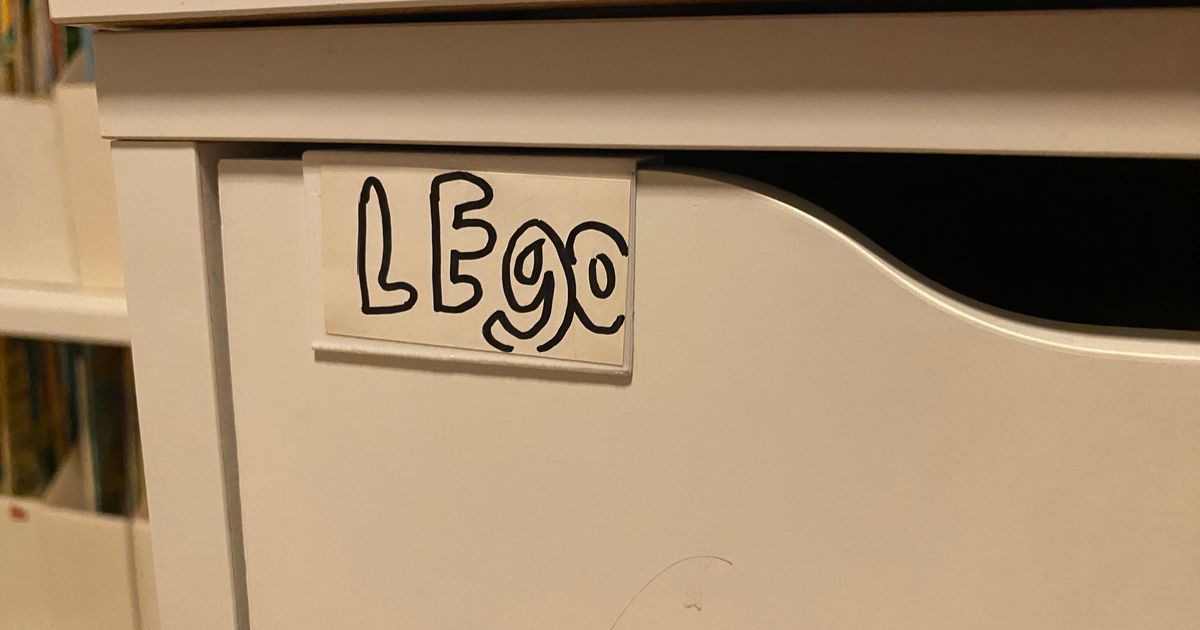 Snap on label for drawers and cabinet doors by Dalsgaard | Download ...