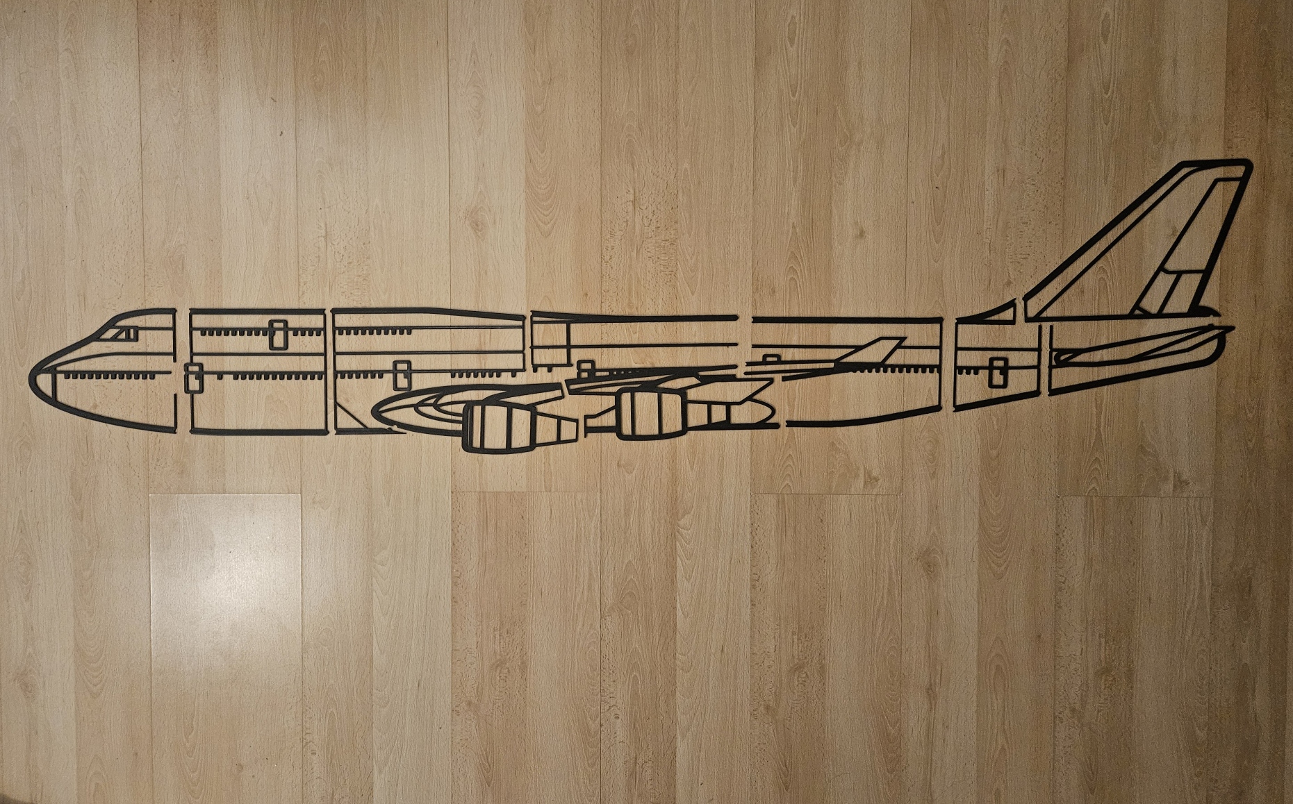 Boeing 747 Wallart (Large) by LimaMike3D | Download free STL model ...