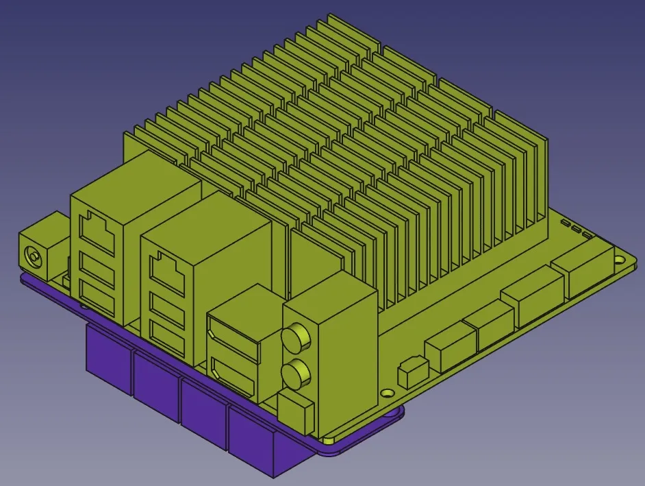 3D model of ODROID H3+ & LAN v2 for 3D design by Tomesz | Download free ...