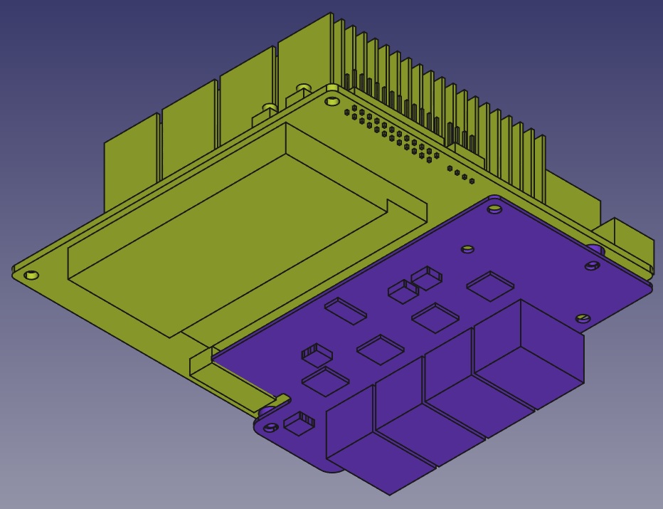 3D model of ODROID H3+ & LAN v2 for 3D design by Tomesz | Download free ...