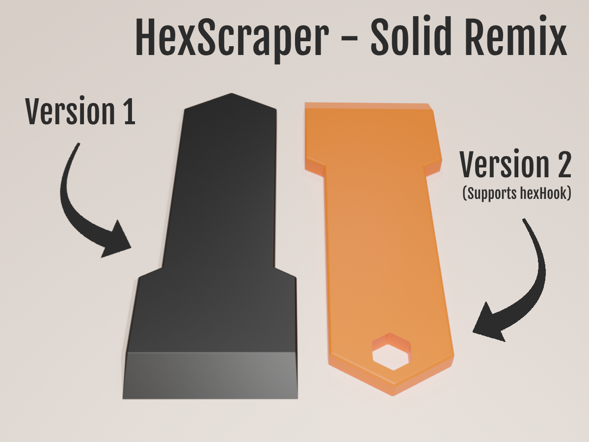 HexScraper - Solid Remix par 3DPrintHub | Téléchargez gratuitement un modèle STL | Printables.com