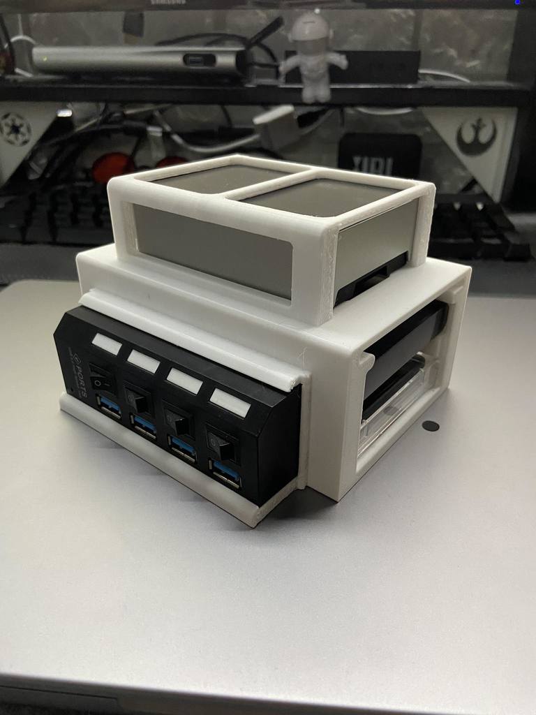 Raspberry Pi FLIRC Stack with 2 HDD and USB hub by Wojciech Kasperski ...