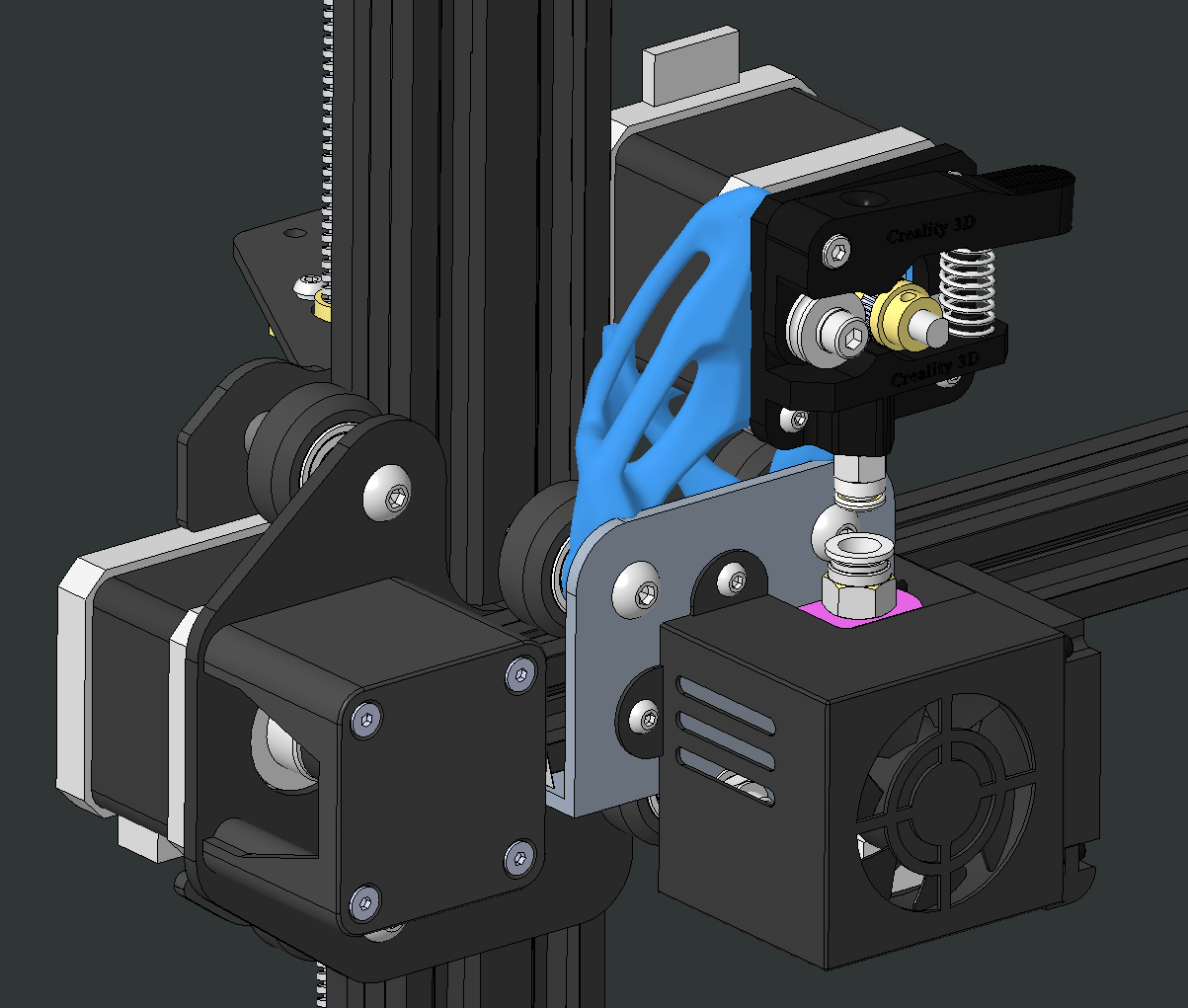 Direct Drive Mount - Ender 3 - Generative Design by IJsklontje ...