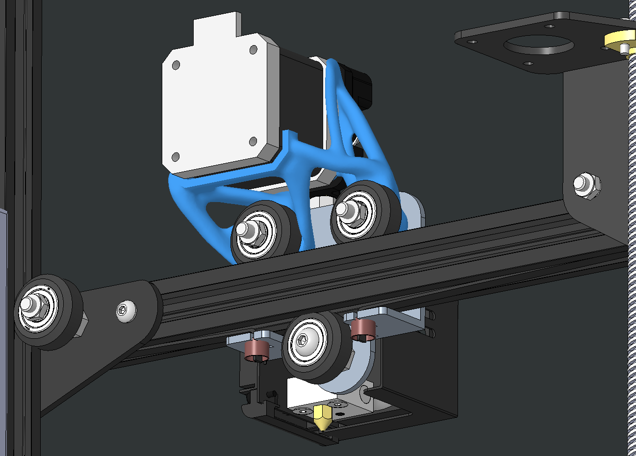 Direct Drive Mount - Ender 3 - Generative Design by IJsklontje ...