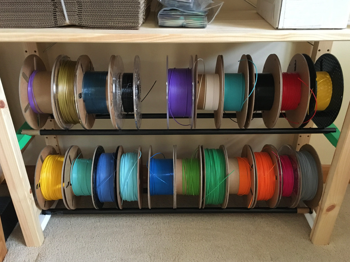 Filament spool storage bracket for Ikea Ivar by Nick | Download free ...