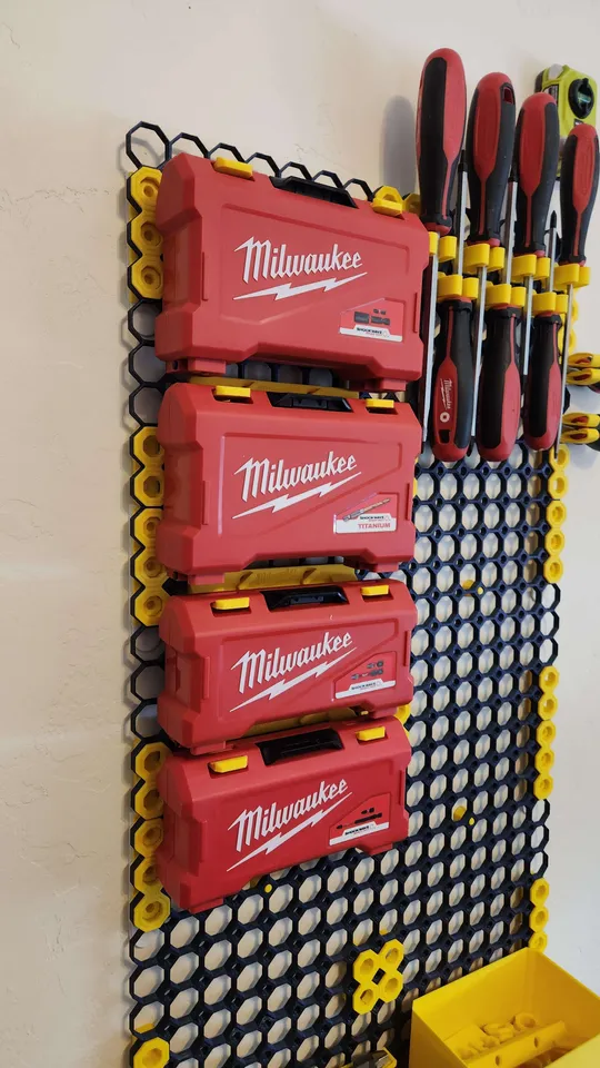 Milwaukee Shockwave box holder for Multiboard by PHAEN0M Download free STL model Printables