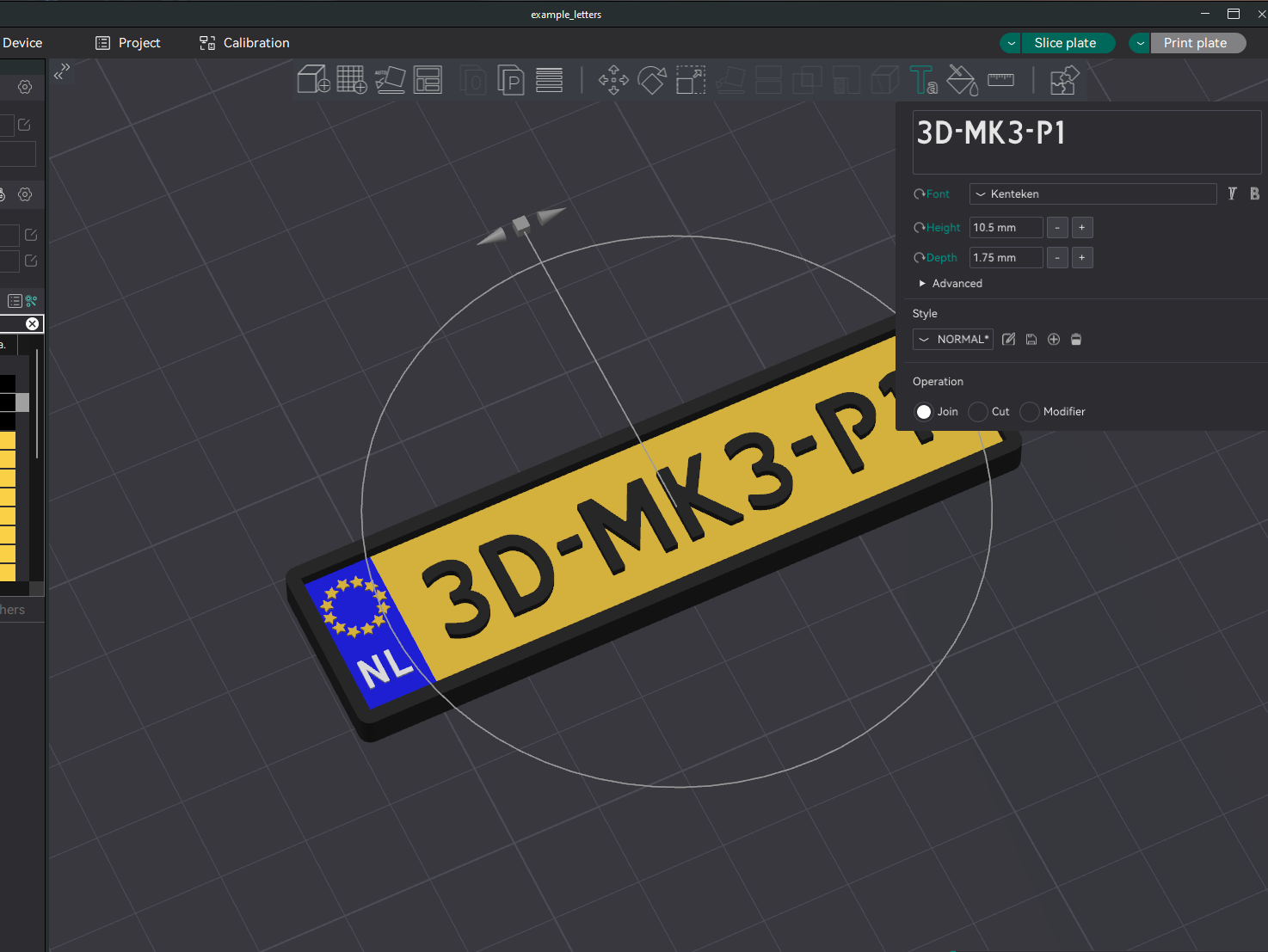 Dutch license plate (template) por Pataar | Descargar modelo STL ...