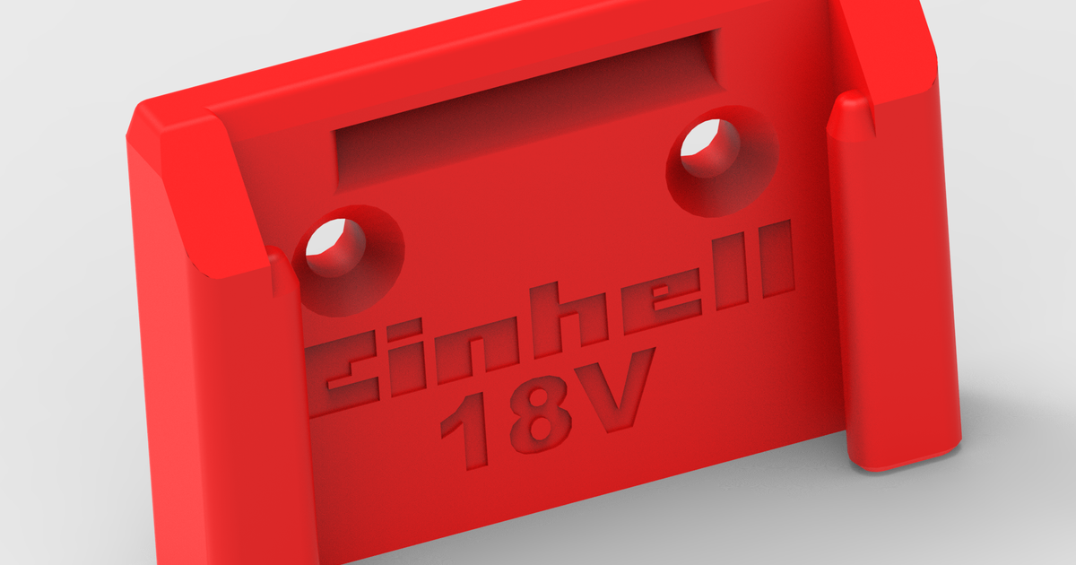 Einhell 18V Batteryholder by SolidKnow | Download free STL model ...