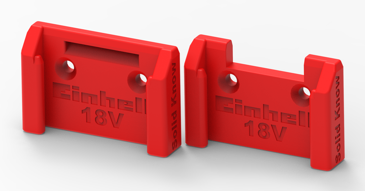 Einhell 18V Batteryholder by SolidKnow | Download free STL model ...