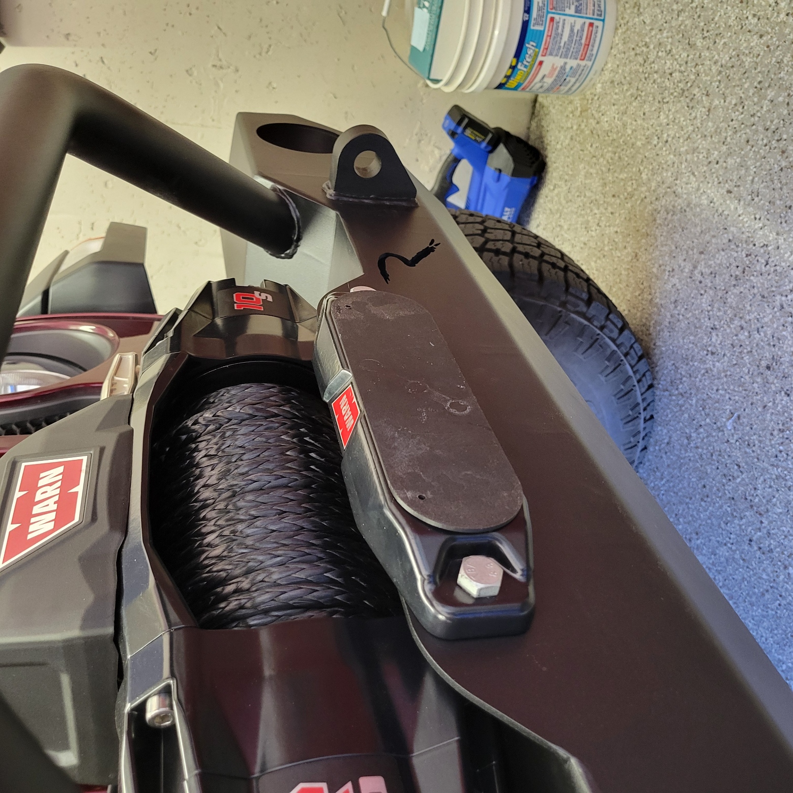 Warn winch fairlead protector and license plate holder by MrCitizen ...