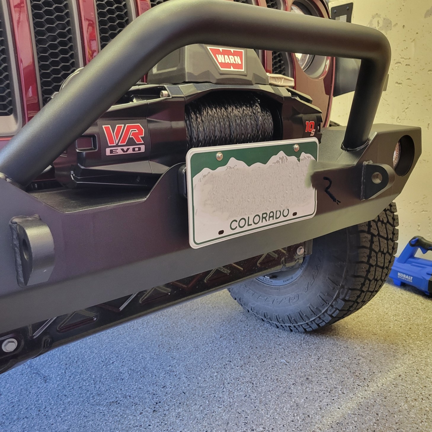 Warn winch fairlead protector and license plate holder by MrCitizen ...